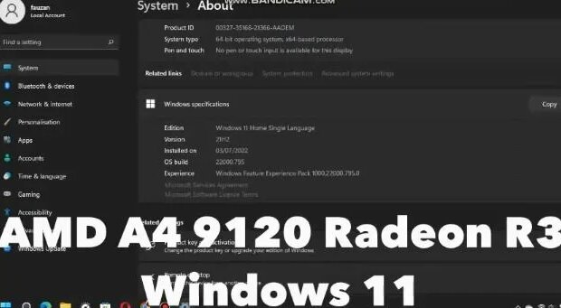 AMD A4 9120e Radeon r3 Windows 11 - Смотреть онлайн в поиске Яндекса по ...
