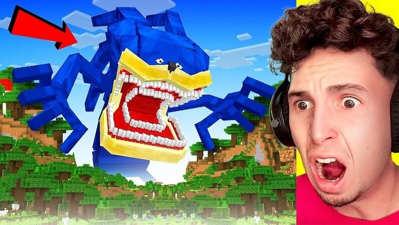 Майнкрафт, но Соник Пожиратель Увеличивается Каждую Минуту… — Видео от Ru Rust and Minecraft ...