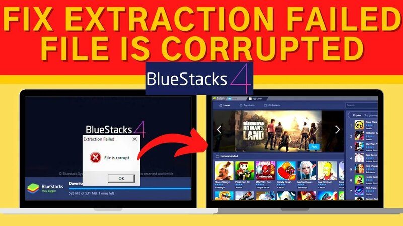 How to Fix BlueStacks Error "Extraction Failed File is Corrupted ...