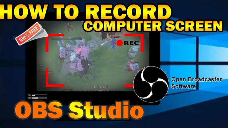 Best way to record computer screen || free apps obs studio screen ...