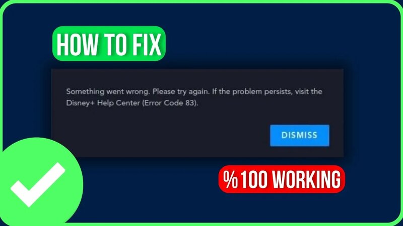 [Fixed] Disney Error CODE 83 | How to Fix Disney Plus Error Code 83 ...