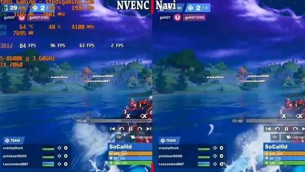 Nvidia Nvenc vs. AMD VCE Encoder - RTX Turing vs. Navi Streaming Test ...