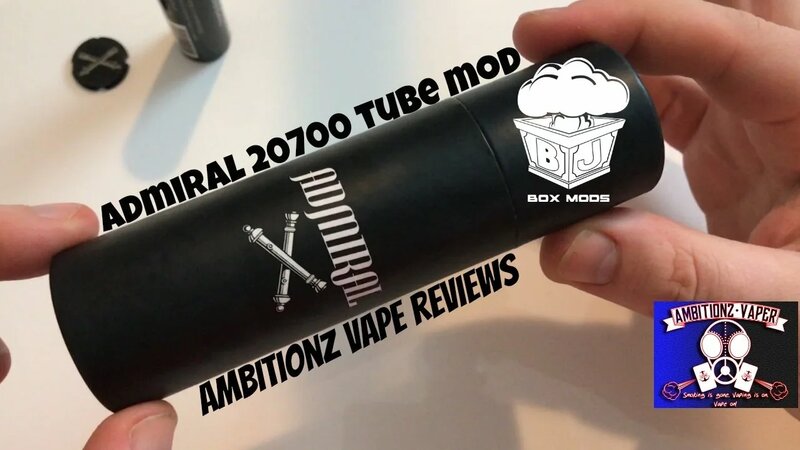 BJ Box Mods Admiral Tube Mod 20700/18650 Review & Breakdown - Смотреть ...