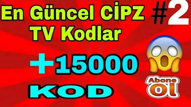 CİPZ TV Kodları Güncel +25000 Değerinde !!!! - Yandex Video aramada ...