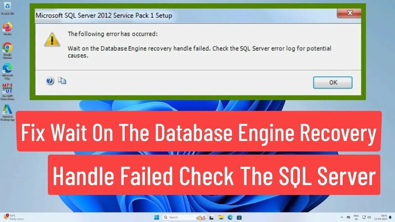 Fix Wait on the Database Engine Recovery Handle Failed Check the SQL Server Error In Windows 11/ ...