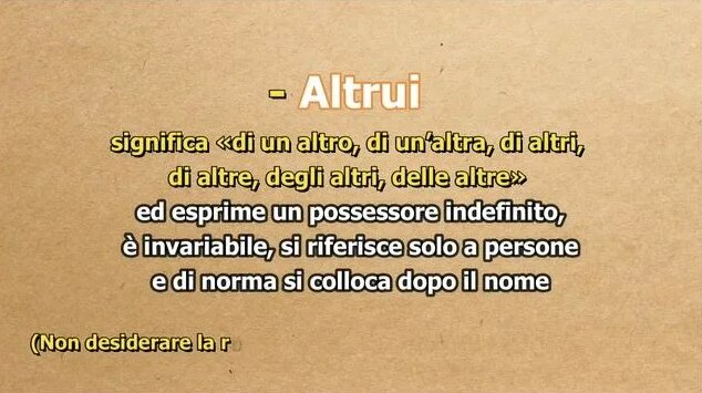 Aggettivi Possessivi IN Italiano - mio, tuo, suo, nostro, vostro, loro ...