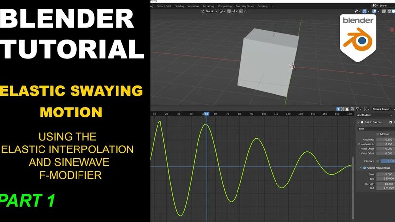 Blender Animation Tutorial - Use elastic interpolation & fcurve ...