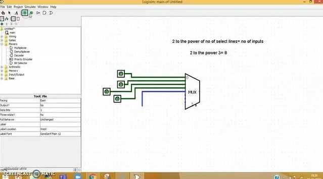 8:1 Multiplexer Implementation using Logisim - Смотреть онлайн в поиске ...