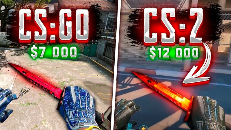 Скины CS go vs CS 2! сравнение и разница скинов кс ГО на source 2 ...