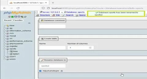How to rename Mysql database in phpmyadmin - Смотреть онлайн в поиске ...