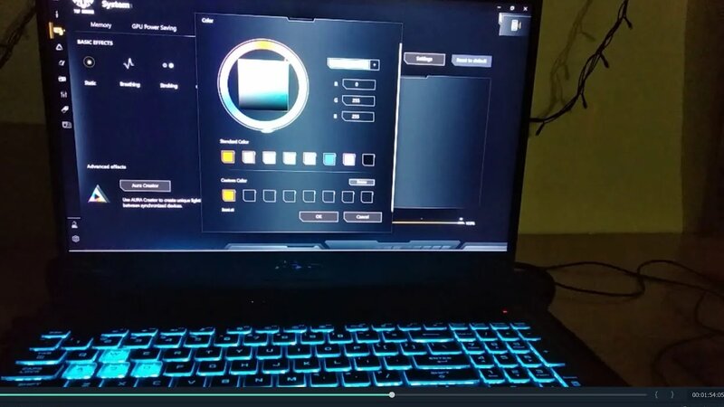 AURA RGB light in asus tuf f15 explained!!