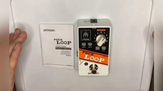 Looper pedal Pock Loop Ammoon para guitarra, graba y reproduce bucles ...