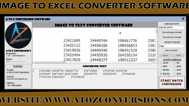 How to convert jpg to excel| jpg to excel sheet | excel converter ...