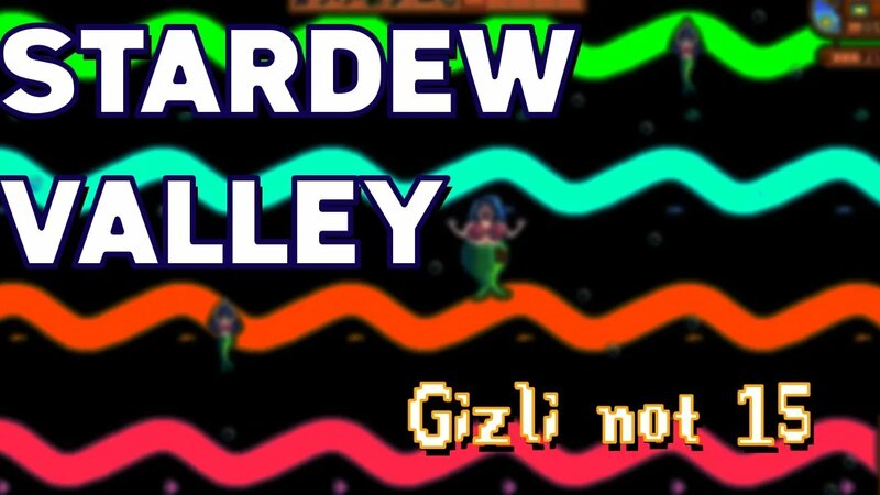 Stardew Valley denizkızı gizli not 15 / Mermaid secret note 15 ...