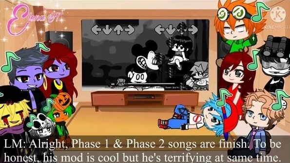 FNF React To Vs Mickey Mouse 3rd Phase Update (Sunday Night)||Friday ...