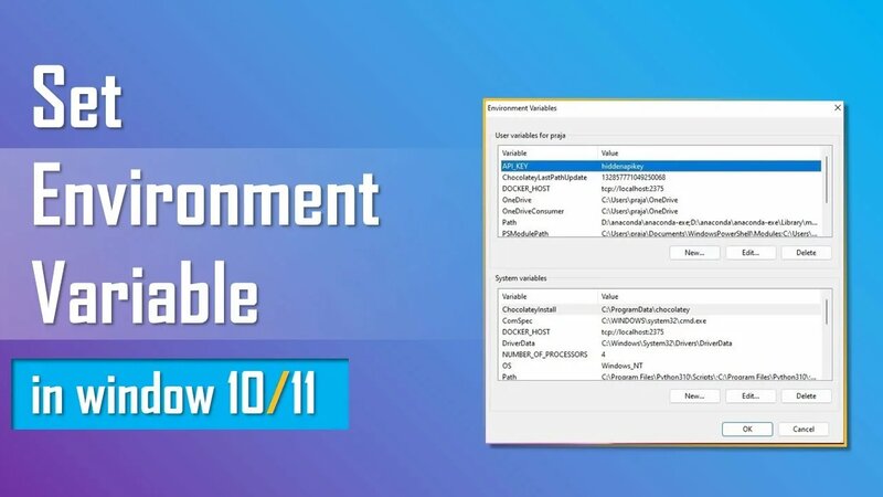 How to Set Environment Variables in Windows 10 & 11 - Yandex Video ...