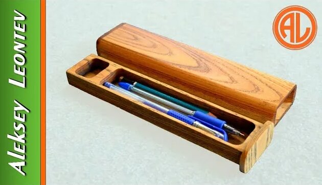 Пенал из дерева для письменных принадлежностей. Деревянный пенал. / DIY ...