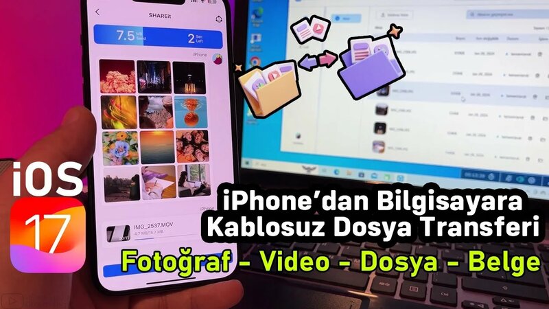 iPhone Kablosuz Fotoğraf / Dosya Aktarma - Bilgisayara Kablosuz ...