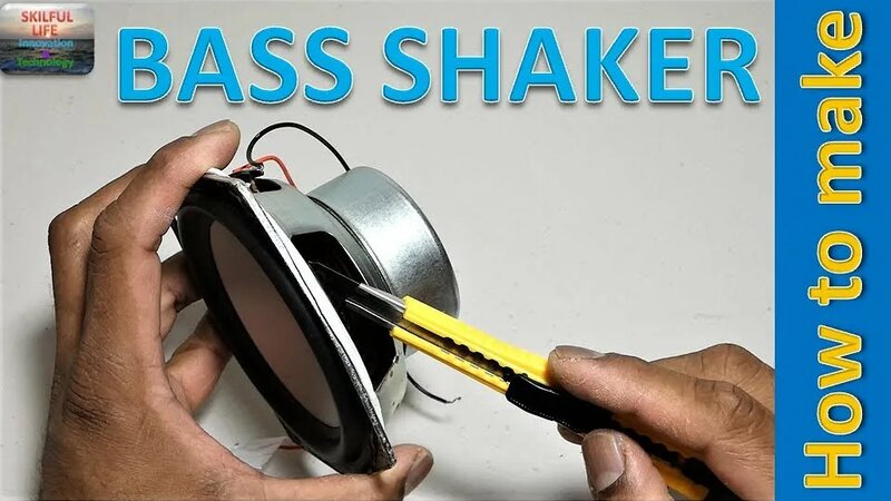 How to make BASS Shaker at home | DIY Project Idea | Audio Experiment ...