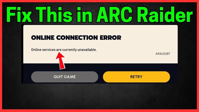 Fix ARC Raiders: Online Connection Error Arau0287 - Смотреть онлайн в ...