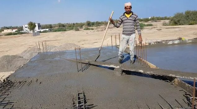 Dangerous Way of Slab Concrete Mixing।How to Make Mixer Concrete।Slab ...