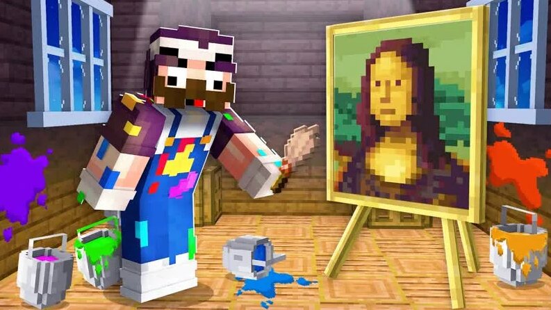 Повторил Знаменитые Картины в Майнкрафт! (feat. Команда НП) — Видео от ...