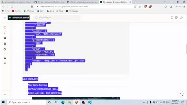 Setup Graphics.h in Visual Studio Code | C/C++ - Смотреть онлайн в поиске Яндекса по Видео
