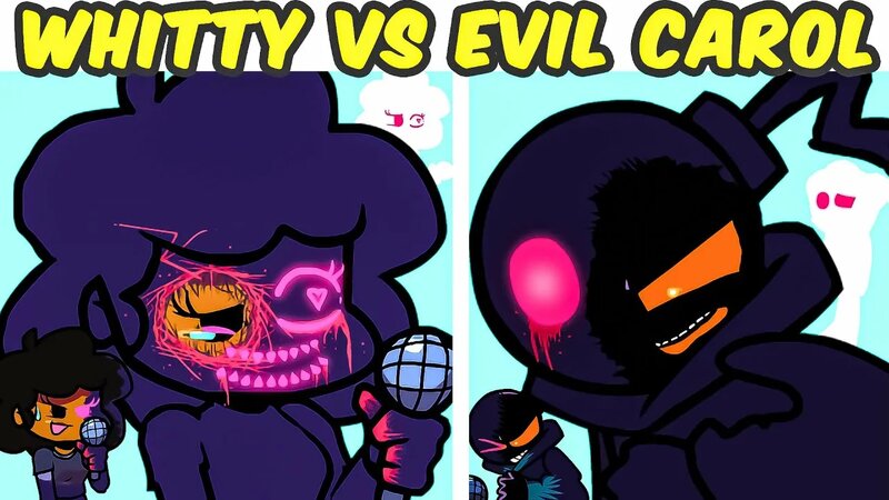 Friday Night Funkin' VS Corrupted Whitty VS Evil Carol FULL WEEK + Bad ...