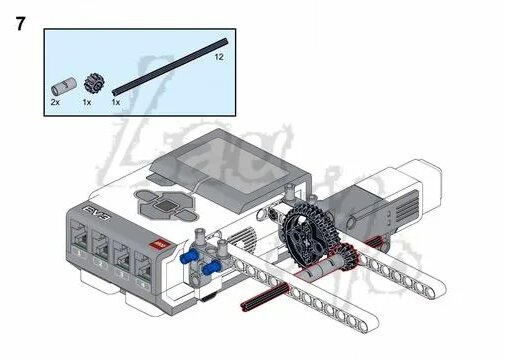 #11【Lau Mo】 LEGO EV3 Robot《Gear shooter 齒輪發射器》 building instructions of ...