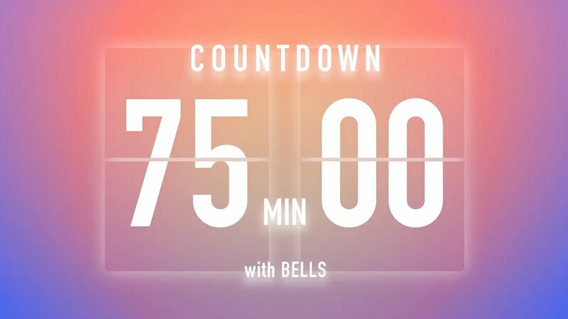 75 Minutes Countdown Timer Flip Clock / + Bells - Смотреть онлайн в ...