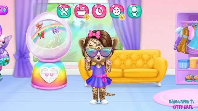 Мой милый малыш леопард Подрос Ухаживаю за питомцем Amy Care - Смотреть ...