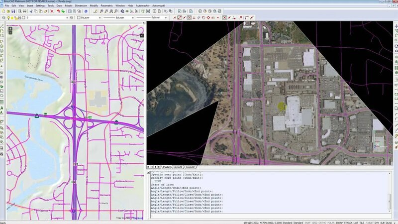 Insert Map Tile Images into DWG editor ie. BricsCAD, AutoCAD or ZWCAD ...