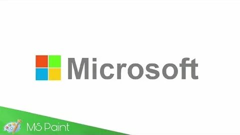 Microsoft LOGO || How To Draw Microsoft Logo in MS Paint (Step by Step)