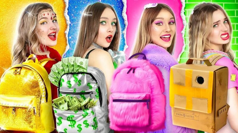 Rich vs Poor vs Giga Rich vs Normal in College! I Joined Mean Girls ...