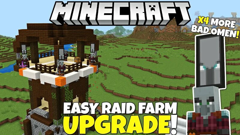 How To Easily Upgrade Your RAID FARM In Minecraft Bedrock Edition! Bad ...