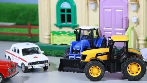 Çocuklar için Kamyon Çizgi filmi / Kepçe Animasyon / Eğitici Oyun ...