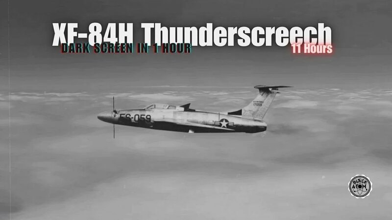 XF-84H Thunderscreech in flight Simulated Audio #sleep #thunderscreech ...
