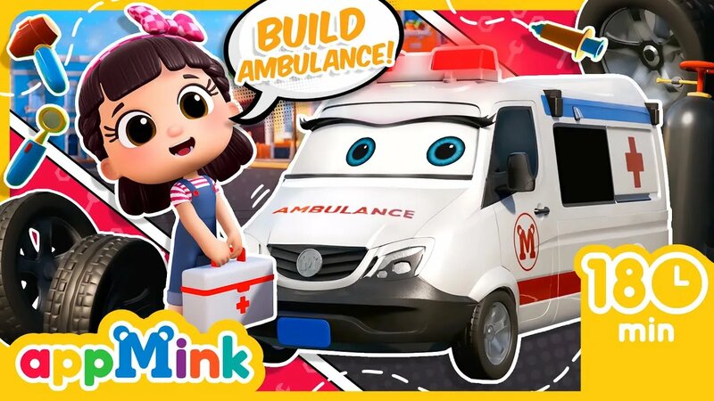 Build Ambulance Construction, Songs, Cartoons, and Action!#appmink # ...