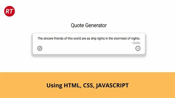 How To Build A Random Quote Generator Using Html Css And Javascript Javascript Html Css Erofound 2773