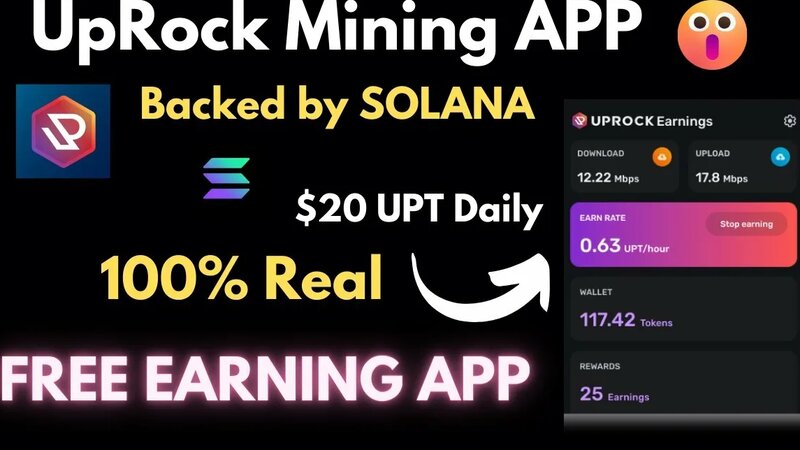Uprock Mining App Full Guide | Free Mining App | Uprock Earning Backed ...