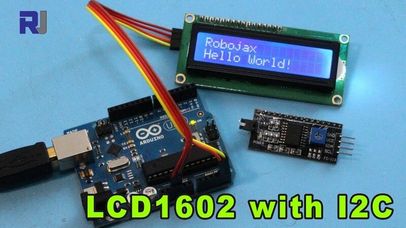 How to use LCD Lcd1602 with I2C module for Arduino - Robojax - Смотреть ...