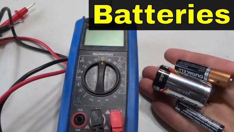 How To Test Standard Batteries With A Multimeter (AA, AAA, C)-Tutorial ...