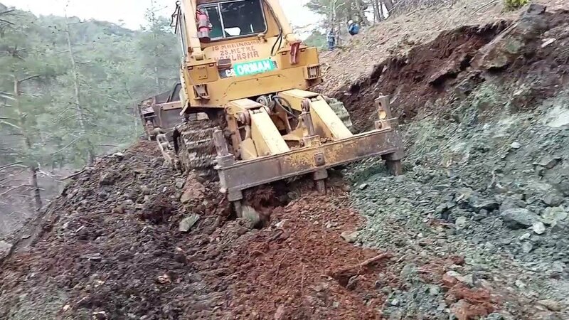 Caterpillar Cat D7G dozer çalışması (bukdoze work) #buldozer #dozer # ...