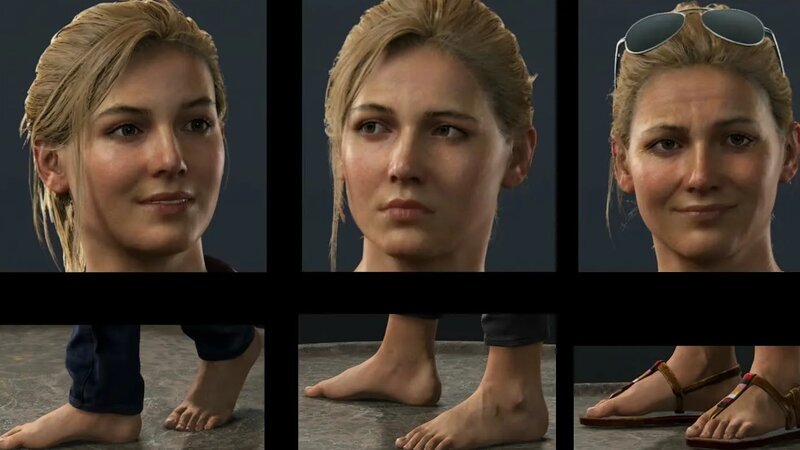 Uncharted 4: A Thief's end - All 3 Elena Fisher Models with close-ups ...