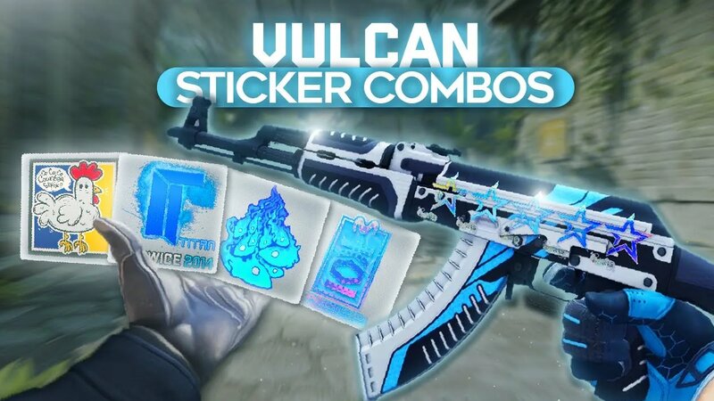 AK-47 Vulcan: Лучшие комбинации наклеек в CS2 | Vulcan Crafts ...