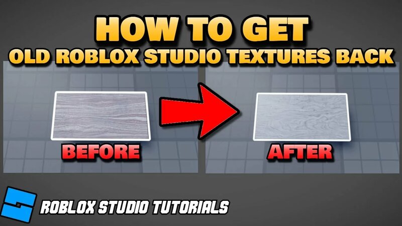 How To Get Old Roblox Studio Textures Back | Roblox Studio - Смотреть ...