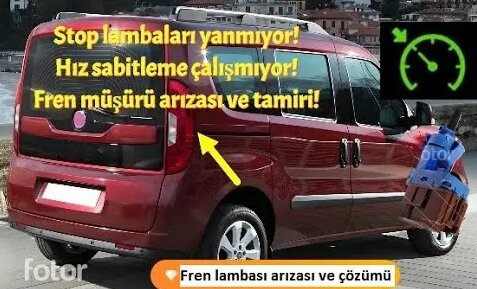 Fren müşürü arızası ve tamiri, stop lambası yanmıyor, hız sabitleme ...
