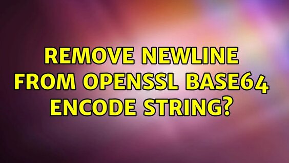 convert +file from base 64 openssl: 859 video Yandex'te bulundu