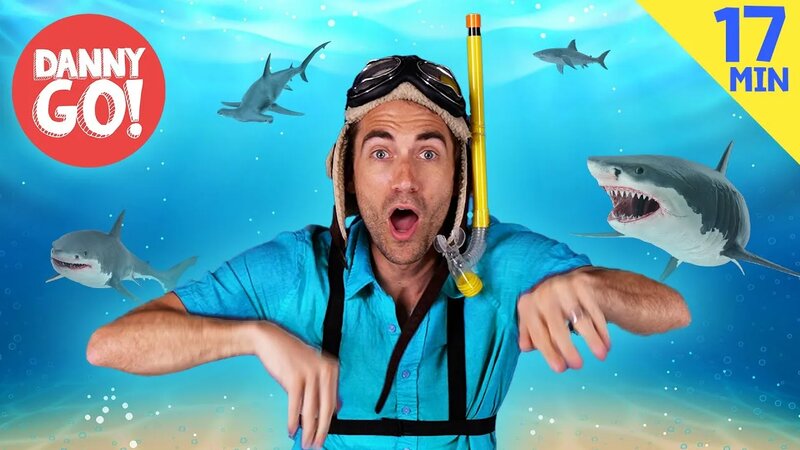 Sharks, Dinosaurs, Balloons + more! | Dance Along Compilation | Danny ...