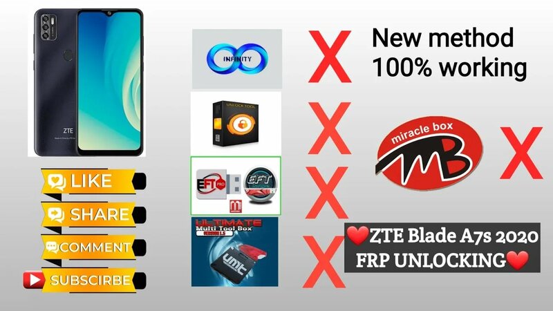 ZTE Blade A7s 2020 A7020 Frp bypass new method 100% working - Смотреть ...